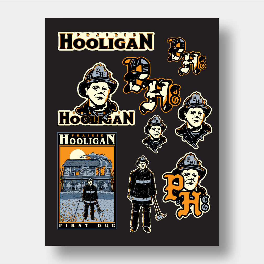 First Due Sticker Sheet – Prairie Hooligan co.